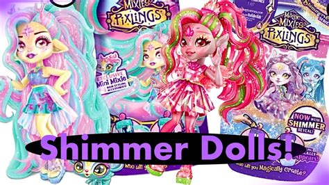 New Magic Mixies Pixlings Shimmer Dolls First Look Youtube