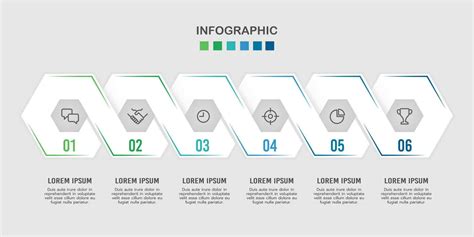 Business Infographic Workflow Process Design Template Infographic Options Or Steps Vector