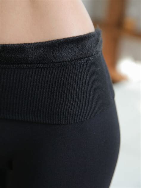 Dazy Solid Footed High Waist Leggings Shein Usa