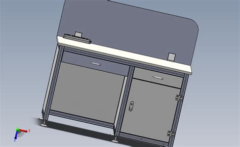 钣金图纸操作工作台 3d模型solidworks 2016模型图纸下载 懒石网
