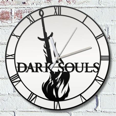 Настенные деревянные бесшумные часы Игры Dark Souls (Сигмайер, Арториас ...