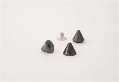Mm Black Screwback Cone Spikes Bag Of Leathercraft Or Etsy