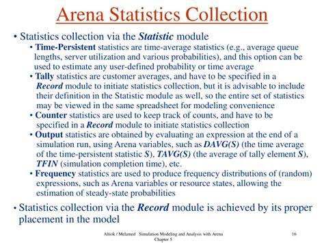 Ppt Simulation Modeling And Analysis With Arena T Altiok And B