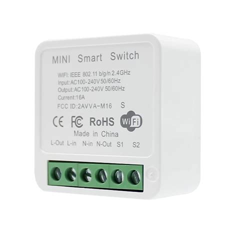 Мини интелигентно WiFi реле, DIY, съвместимо с Tuya/SmartLife - eMAG.bg