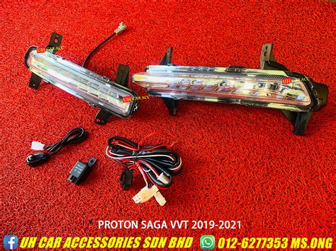 Proton Saga Vvt Drl Led Daylight Lights Lamp Fog Lamp FogLamp With Wiring UH Car