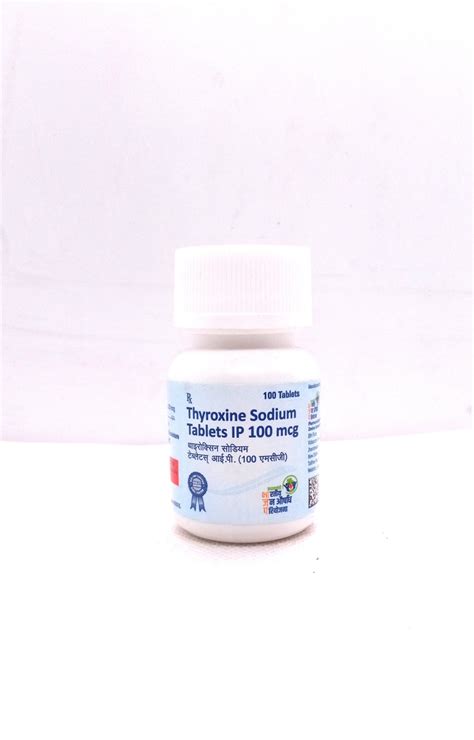 Thyroxine Sodium Tablets Ip 100 Mcg Jan Aushadhi Store