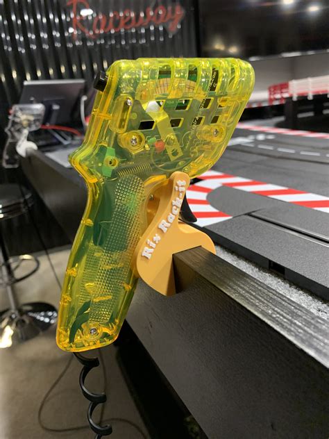 Rix Rack It Slot Car Controller Holder Yellow U Mount Rix Products Inc