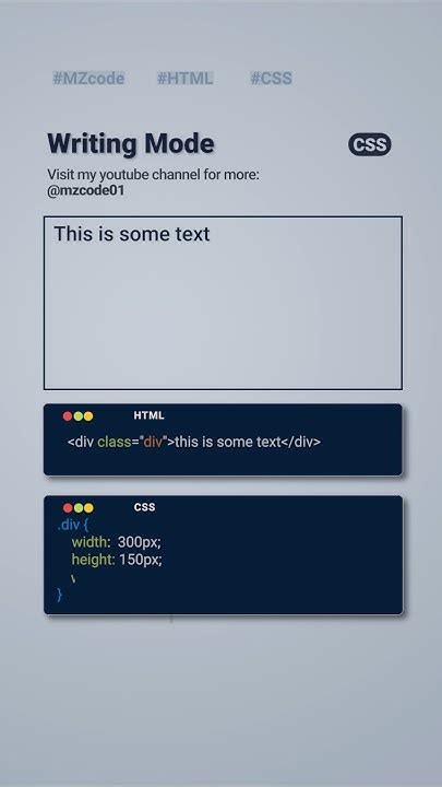 Css Tips And Tricks Writing Mode ️ Css Coding Shorts Webdesign Cssshorts Html
