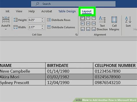 How To Add Another Row In Microsoft Word 11 Steps With Pictures