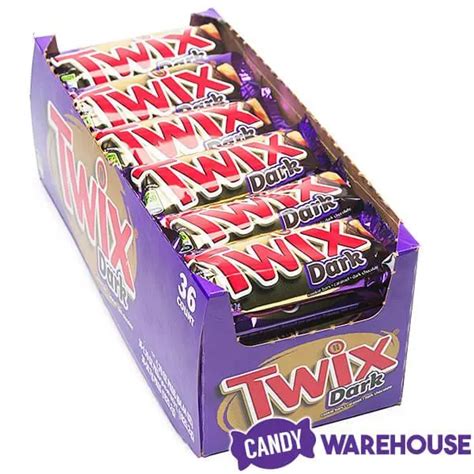 Twix Dark Chocolate Candy Bars 36 Piece Box Candy Store