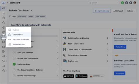 Custom Module Listing Operations Salesmate