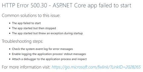 C Problem Hosting Net5 0 Core Web Api On IIS 10 0 17763 1 Stack
