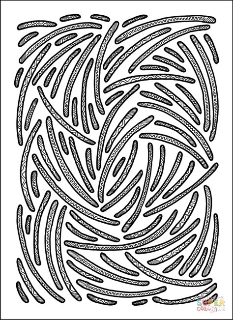 Psychedelic Pattern Coloring Page Free Printable Coloring Pages