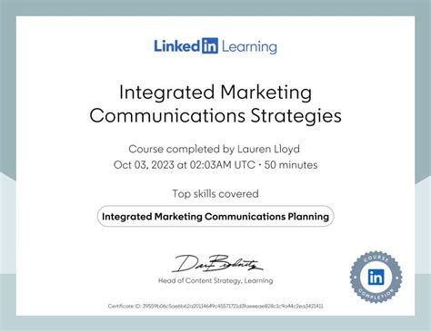 Lauren Lloyd On Linkedin Certificate Of Completion