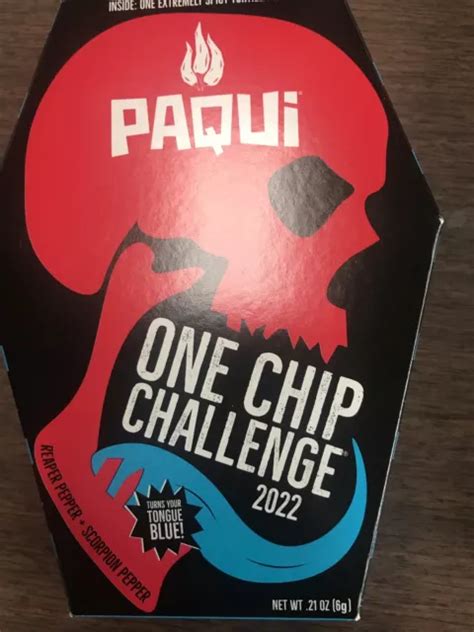 Paqui One Chip Challenge 2022 Carolina Reaper Scorpion Chile Pepper
