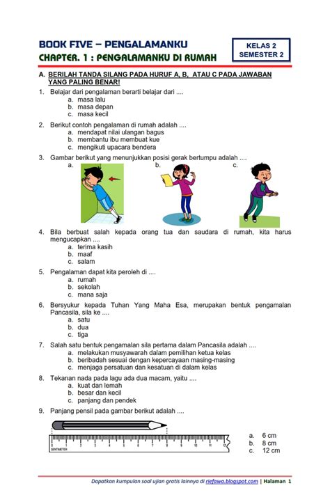 Terbaru 15 Soal Uas Ukk Dan Pat Sbdp Tema 5 Kelas 2 Sd Mi Semester 2