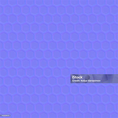 Honeycomb Grid Normal Map Texture And Geometric Hive Hexagonal Honeycombs 3drendering Stock