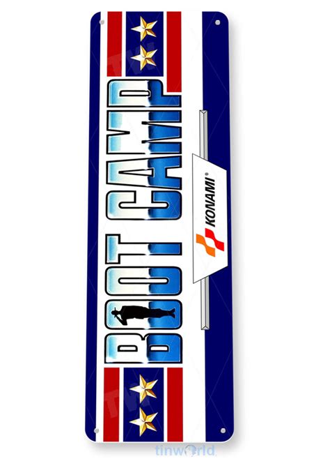 Boot Camp Arcade Sign C457 Tinworld Arcade Signs
