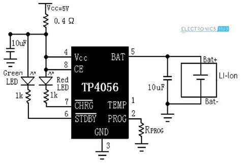 An Electronic Device Circuit Diagram Showing The Components