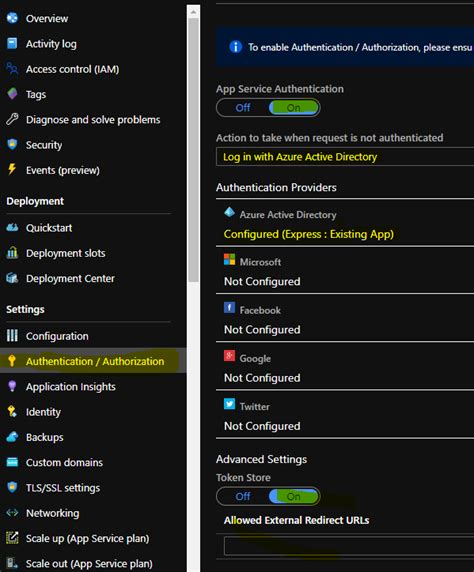 Azure App Services With Active Directory Authentication Enabled Is