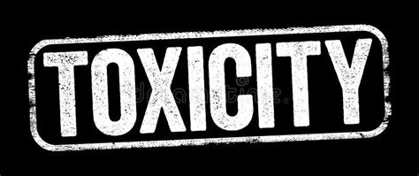 Toxicidad La Calidad O El Grado De Toxicidad Del Fondo Del Concepto De