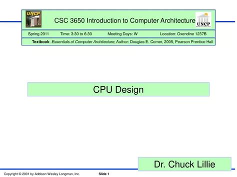 Ppt Csc Introduction To Computer Architecture Powerpoint Presentation Id
