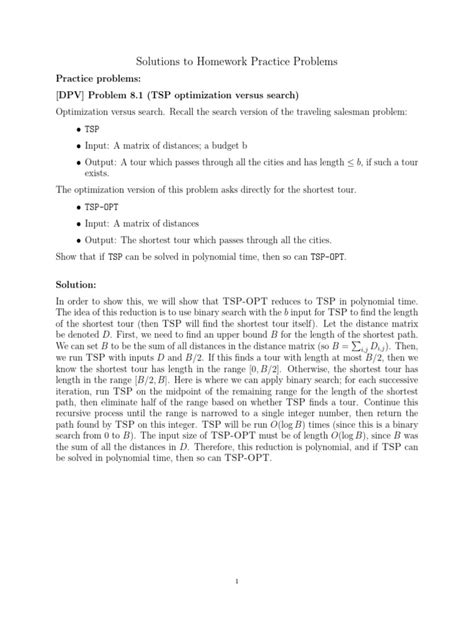 Hw6practicesolutions Pdf Time Complexity Mathematics