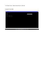 Packet Tracer Observe Data Flow In A LAN Lab ARP Tables Anti Wallace Docx Packet