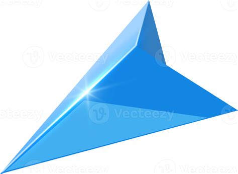 3d Render Blue Arrow Pointer 11356508 Png
