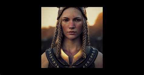 Viking Shield Maiden Nordic Woman Sticker Teepublic