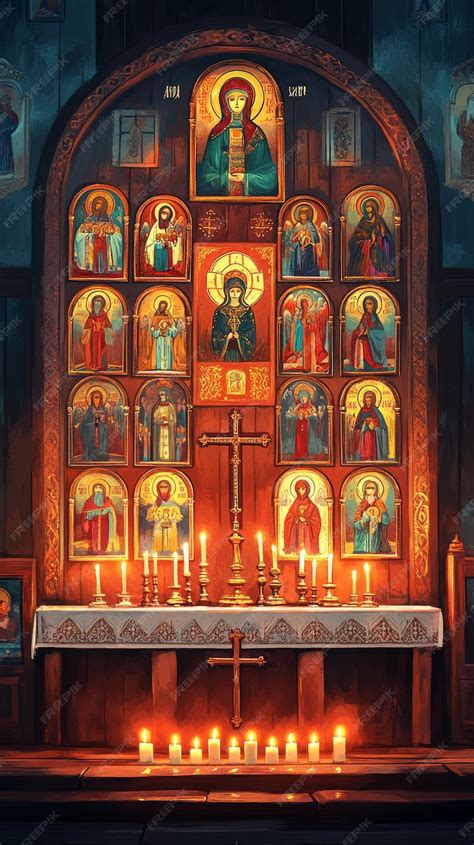 Iconos Iglesia Ortodoxa Cristianismo Ortodoxo Oriental Religión Símbolo