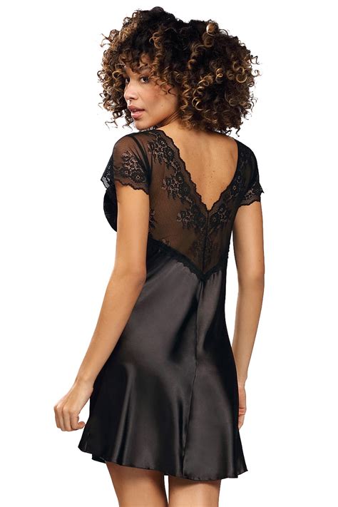 Dkaren Damen Nachthemd Unterwäsche Spitze Nachtkleid Sinnlich Josephine