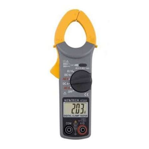 Kewtech KT203 Digital 400A 600V AC DC Clamp Meter CAT III 600V Testermans