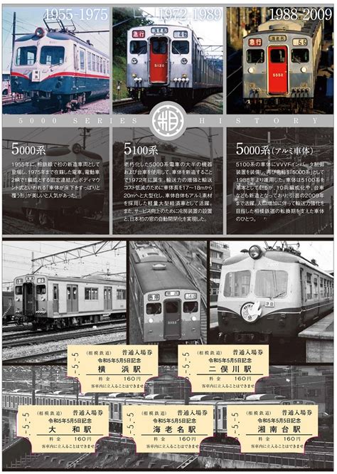 令和5年5月5日 記念入場券を販売相模鉄道 NEWSCAST