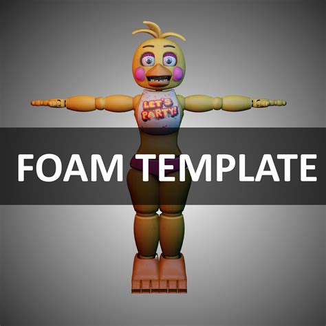 Toy Chica Cosplay Foam And Paper Pepakura Templates Etsy