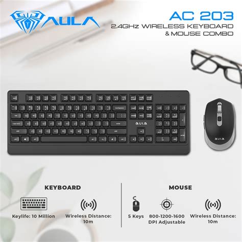 Aula AC Wireless Keyboard And Mouse Combo Shopee Philippines