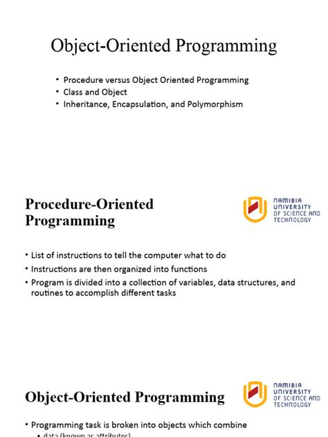 Object Oriented Programming Pdf Method Computer Programming