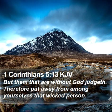 1 Corinthians 5 13 KJV Bible Verse Images