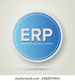 Erp Enterprise Resource Planning Vector Structure Stock Vector Royalty Free