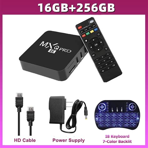 Mxq Pro Smart Tv Box 5g New Version 24ghz 4k Ultra Hd 8gb 128gb