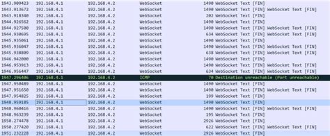 websocket packets are buffered and sent per seconds instead of real