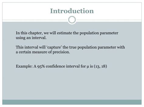 Ppt Chapter 7 Confidence Intervals Powerpoint Presentation Free