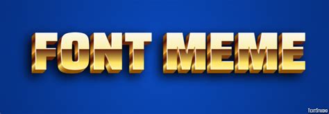 Font Meme D Dourado Cor Do Ouro Gerador De Efeitos De Texto