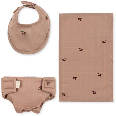 Konges Sløjd Doll Nursery Set Dukketilbehør Cherry Blush
