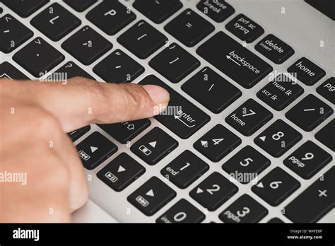 Lady Hands Typing On Laptop Keyboard Stock Photo Alamy