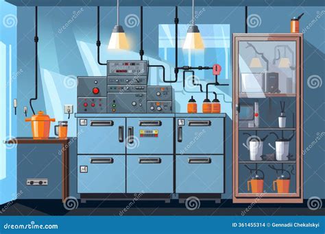 Electrical Distribution Diagram Main Transformer And Switchboard With