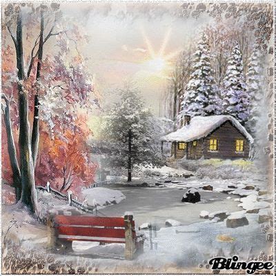 Pin Von MoonKat Auf Peaceful Places Art Winterlandschaft