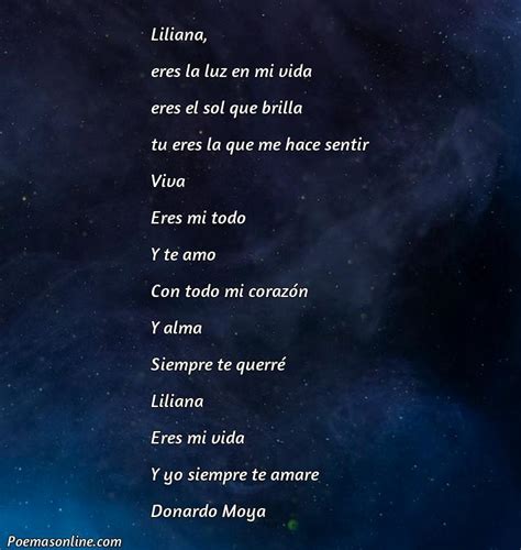 5 Poemas Para Liliana Poemas Online
