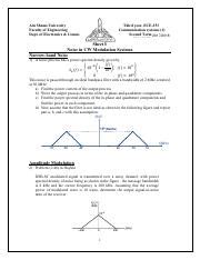 Sheet Noise In CW Modulation Pdf Ain Shams University Faculty Of Engineering Dept Of