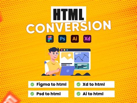 Psd To Html Figma To Html Adobe Xd To Html Responsive Design Upwork